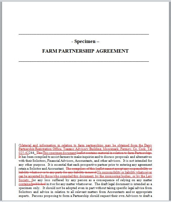 15 Free Partnership Agreement Templates - Free Word Templates