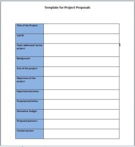 Free Proposal Plan Templates - Free Word Templates