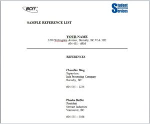 20 Free Reference List Templates - Free Word Templates