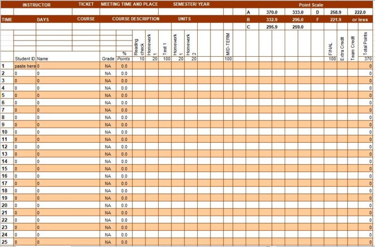 20 Free Timetable Templates - Free Word Templates