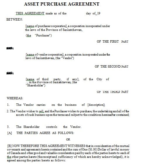 20 Free Purchase Agreement Templates - Free Word Templates