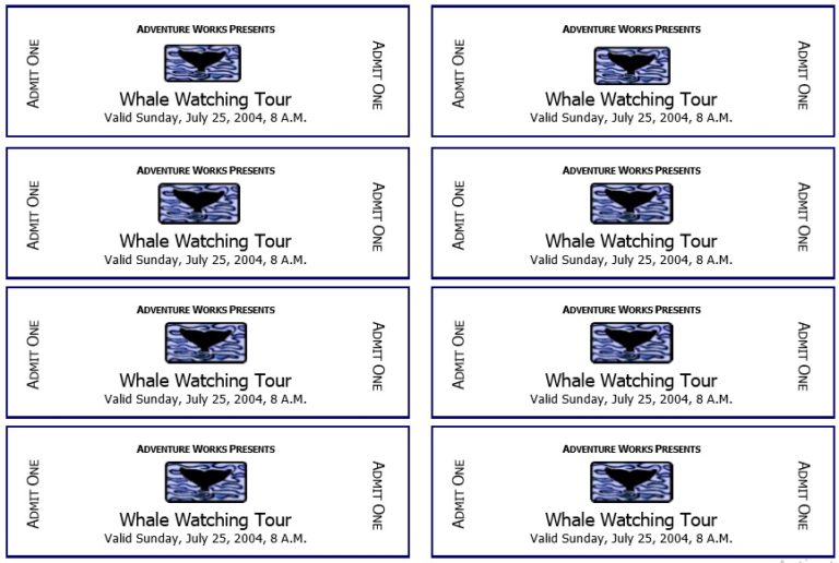 15+ Free Event Ticket Templates - Free Word Templates