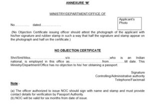 07 FREE No Objection Certificate Templates - Free Word Templates