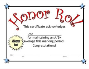 15 Free Certificate of Honor Templates - Free Word Templates