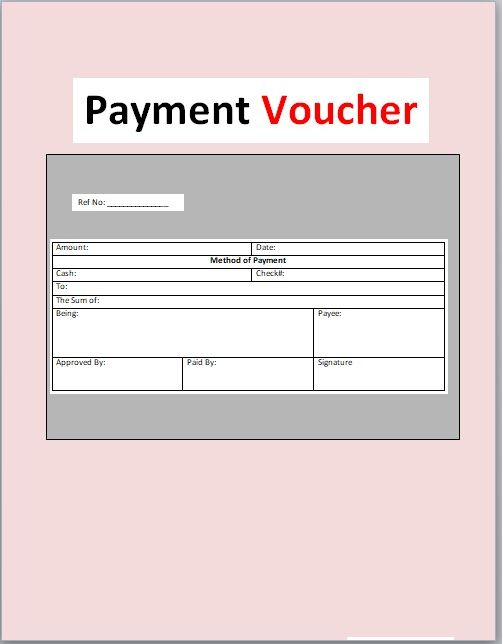 17 Free Payment Voucher Templates - Free Word Templates