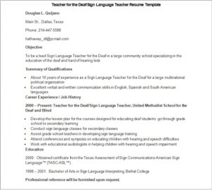 Free Teacher Resume Templates - Free Word Templates
