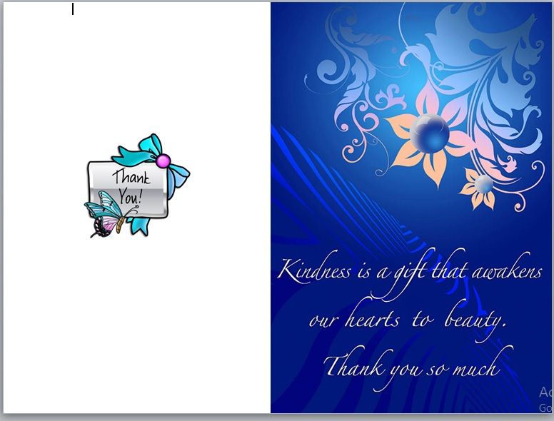 15 Free Thank You Card Templates - Free Word Templates