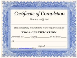 17 Free Training Certificate Templates - Free Word Templates