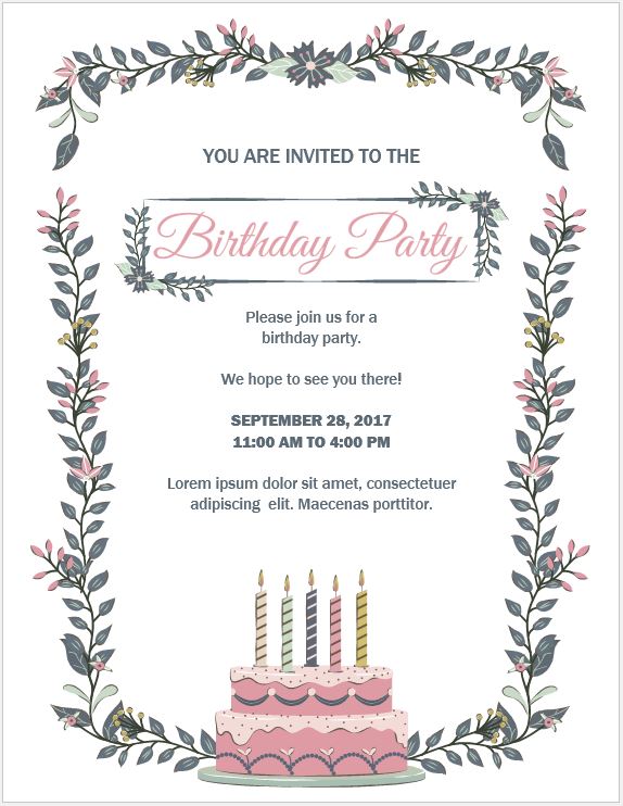 Free Party Flyer Templates - Free Word Templates