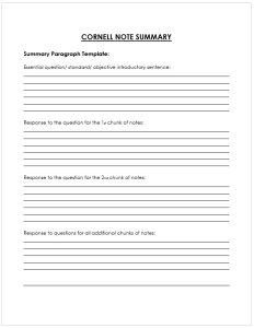 10+ Cornell Notes Templates You Can Edit in Word - Free Word Templates