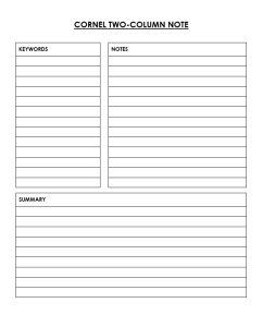 10+ Cornell Notes Templates You Can Edit in Word - Free Word Templates