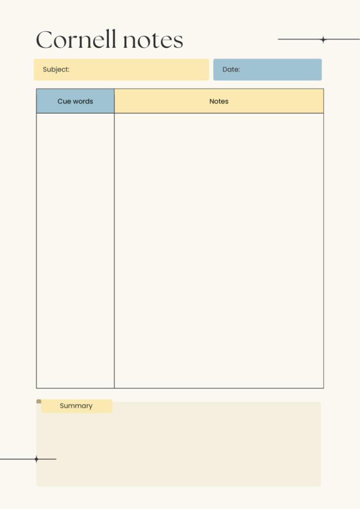 10+ Cornell Notes Templates You Can Edit in Word - Free Word Templates